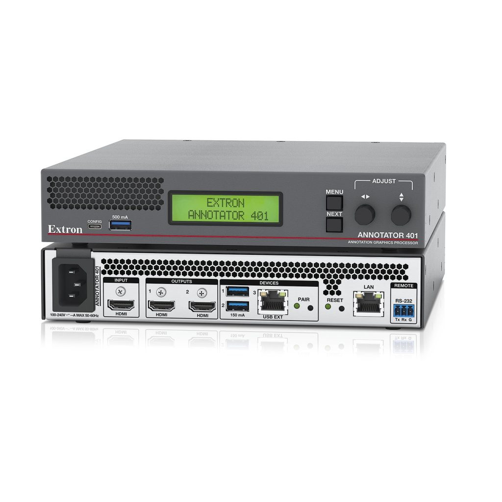 Bộ xử lý 4K/60 với phần mở rộng USB Extron Annotator 401 - Hoàng Minh JSC