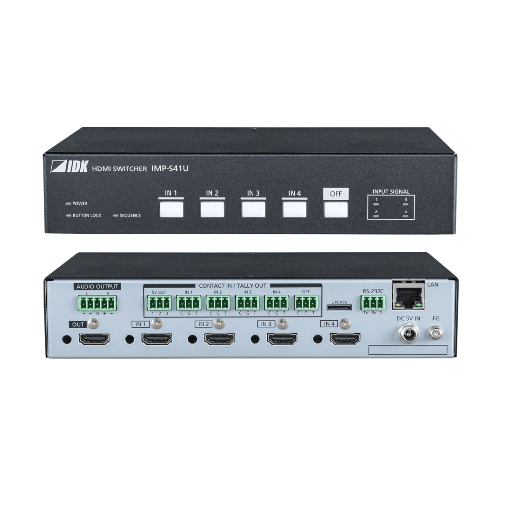 4K@60 HDMI Switcher with 4 Inputs & 1 Output IDK IMP-S41U - Hoàng Minh JSC