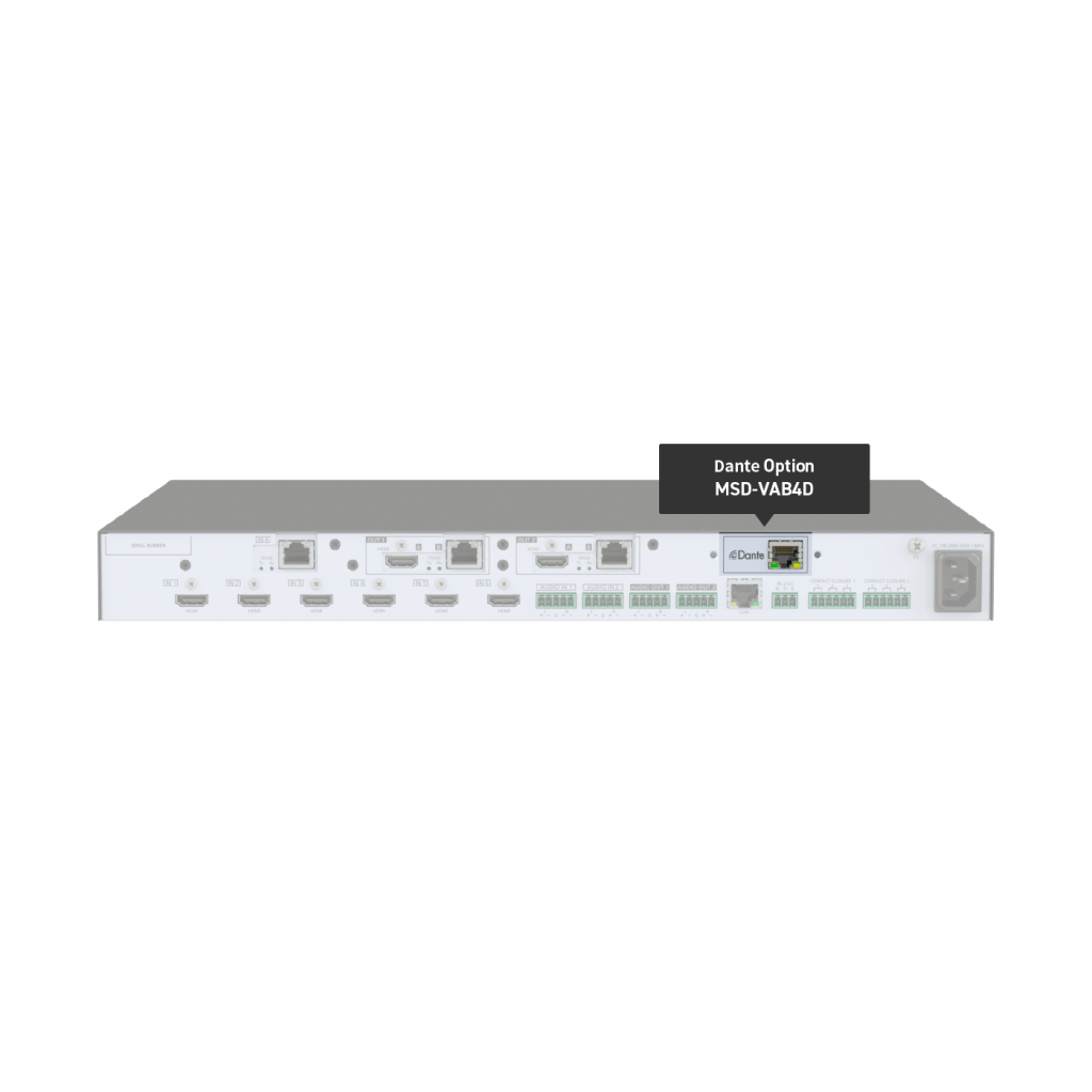 MSD-V6 Series Dante Audio Modular Unit IDK MSD-VAB4D - Hoàng Minh JSC